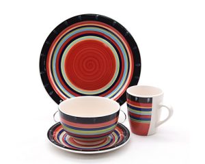 Ceramic Rainbow Plates | Colorful Ceramic Dinnerware